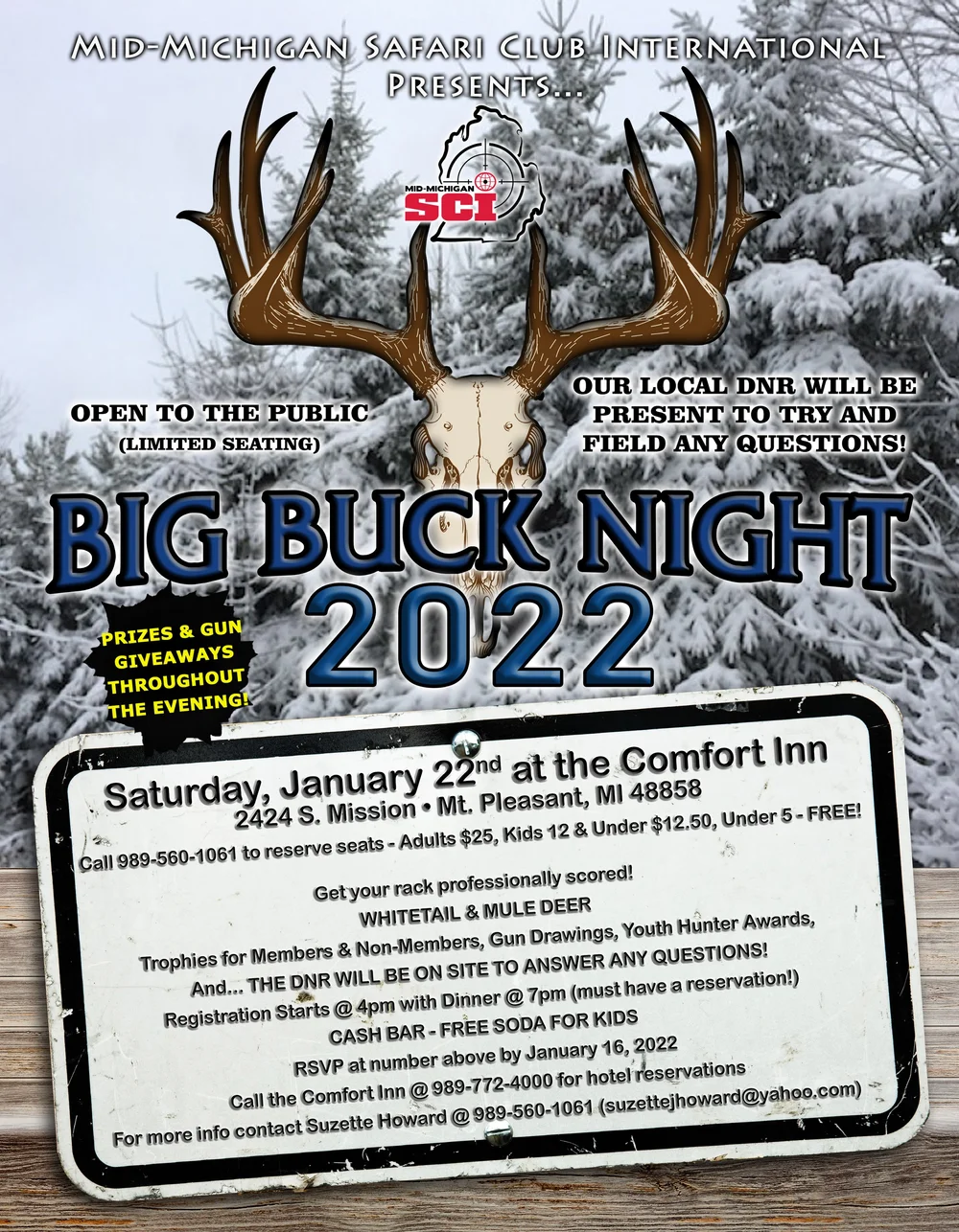 Big Buck Night 2022 — Mid-Michigan Chapter SCI