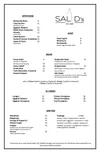 Menus — Sal D's Restaurant