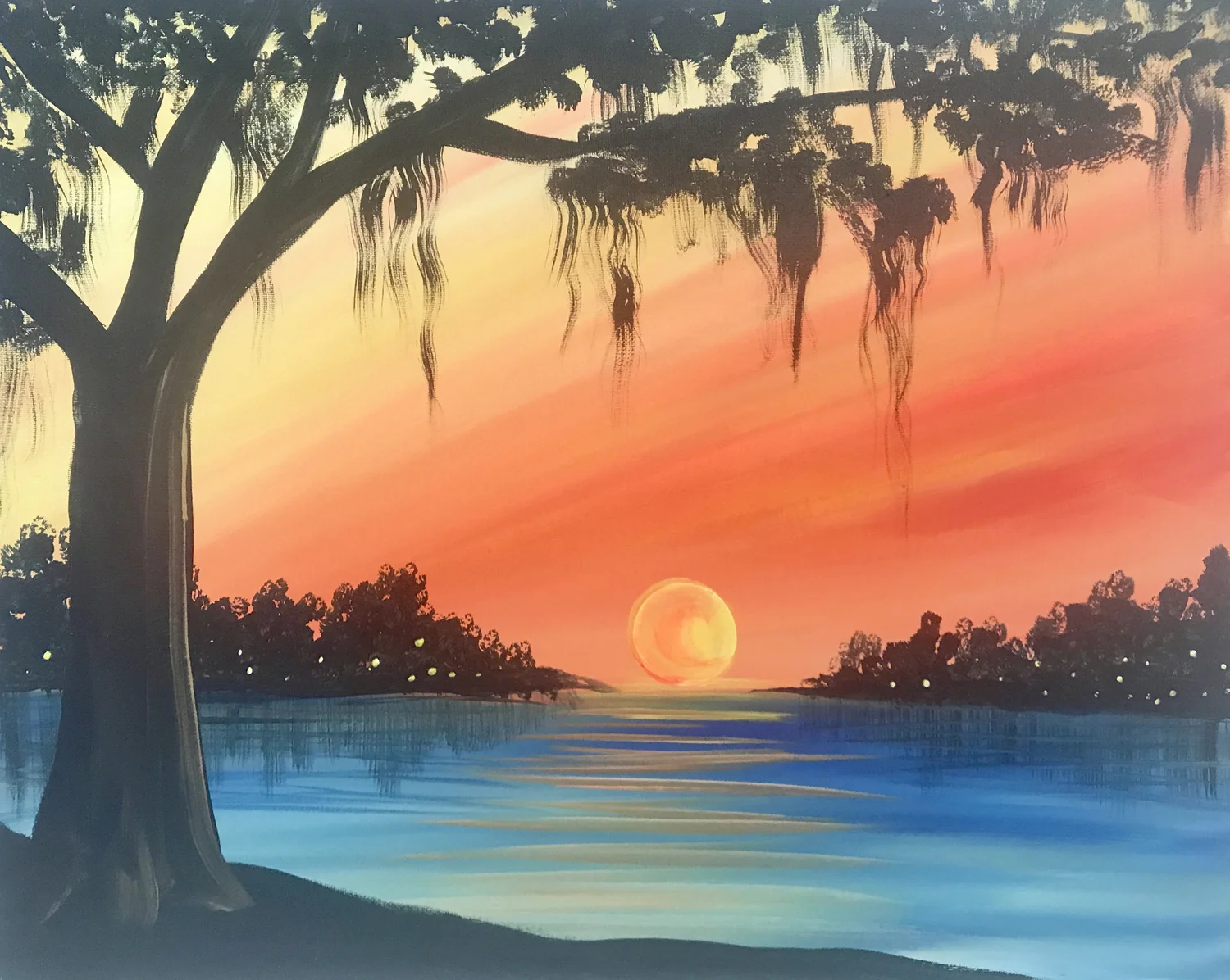 Sunset Drawing For Kids