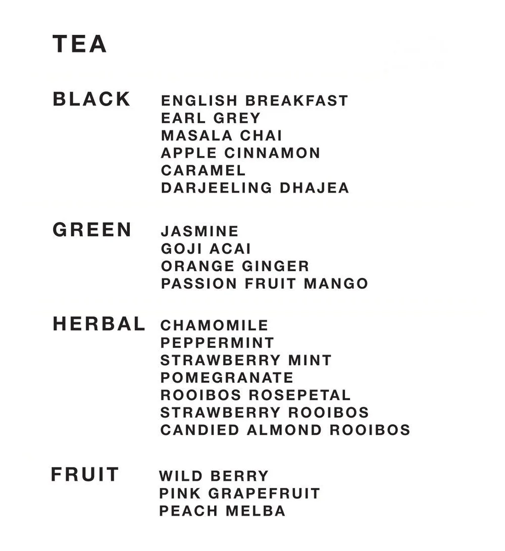 COFFEE AND TEA — APERTURE COFFEE BAR