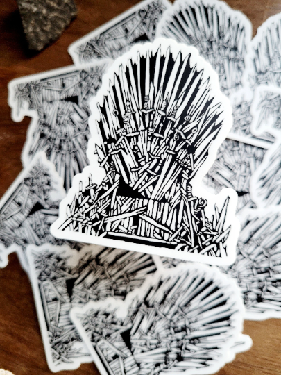 The Iron Throne Sticker — Hannah Guthrie Designs