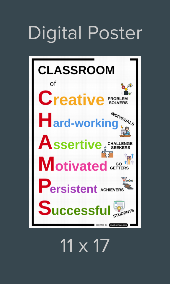 CRUSH SCHOOL - Classroom of CHAMPS
