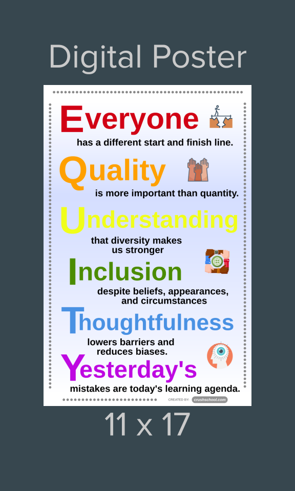 CRUSH SCHOOL - EQUITY Poster