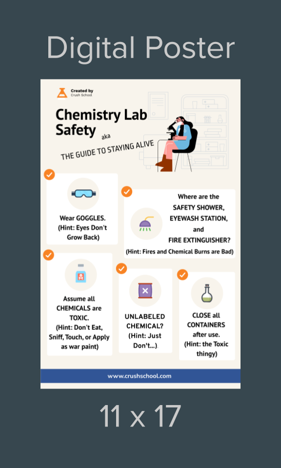 CRUSH SCHOOL - Chemistry Lab Safety (Version 2, Fun)