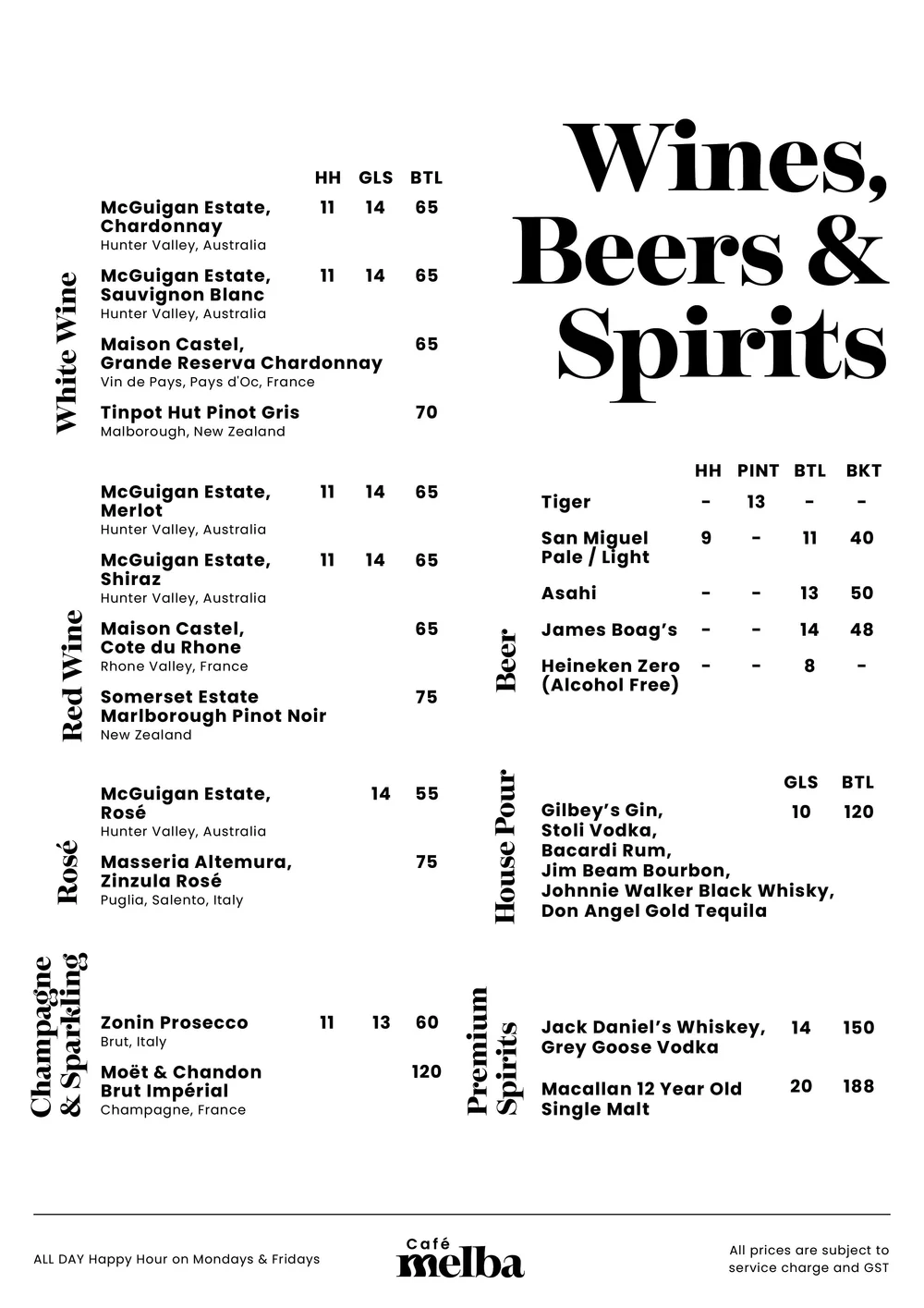 Cafe Melba | Goodman Menu — Cafe Melba : Singapore's favourite Pet ...