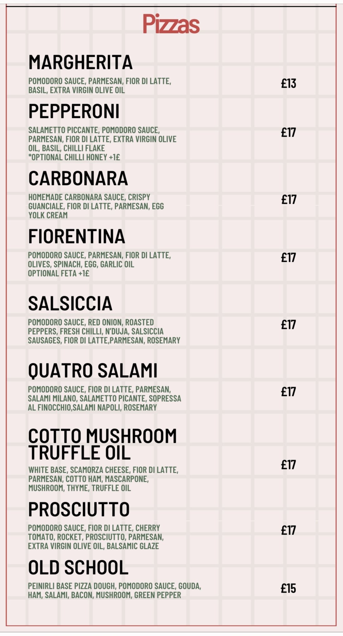 Boring Burger & Nonna Angela Pizza's — Pews Bar & Courtyard