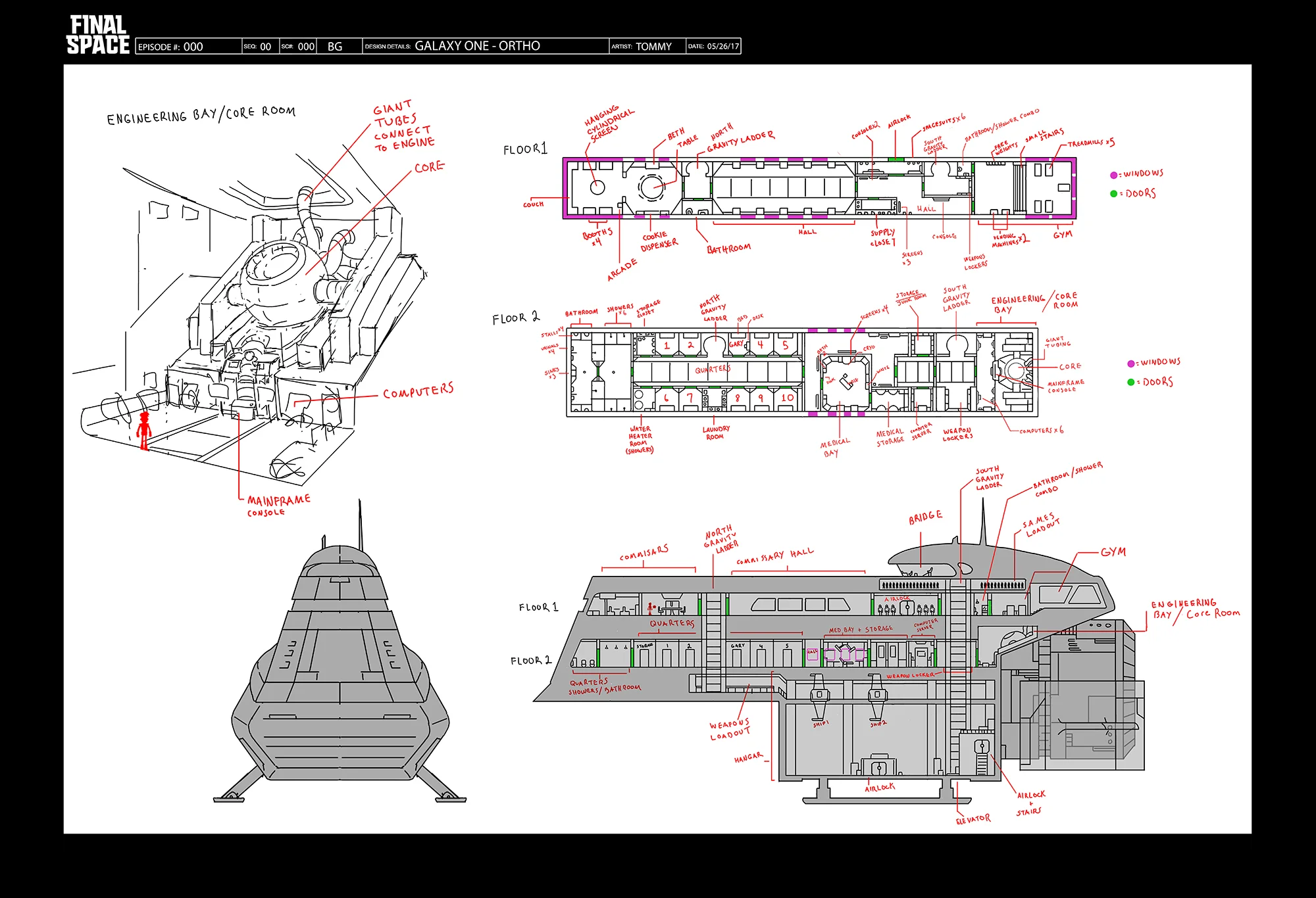 Spacecraft Concept Design Diagrams