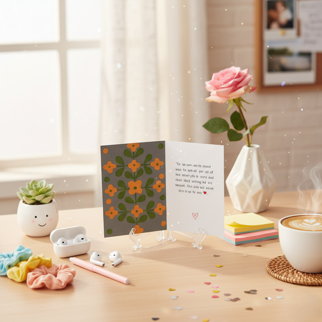 Handmade Paper Greeting Card – Crafted with Care, Sent with Love