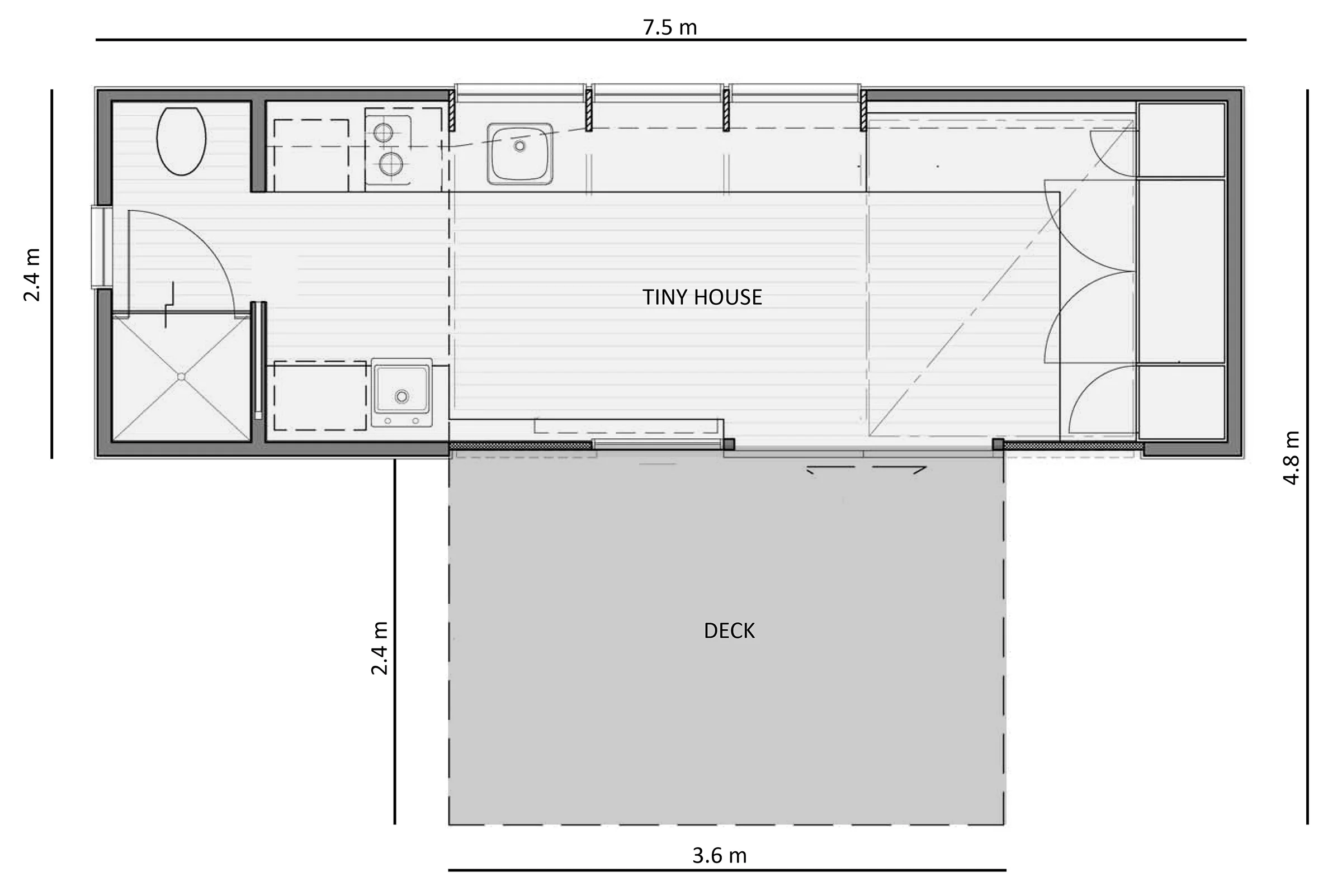 PORTAL PROTOTYPE TINY HOUSE ON WHEELS The Tiny House Company PORTAL PROTOTYPE TINY HOUSE ON WHEELS The Tiny House Company