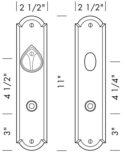 CS-A409PLD Passage Latch - Deadbolt Door Entry Set | Sun Valley Bronze ...