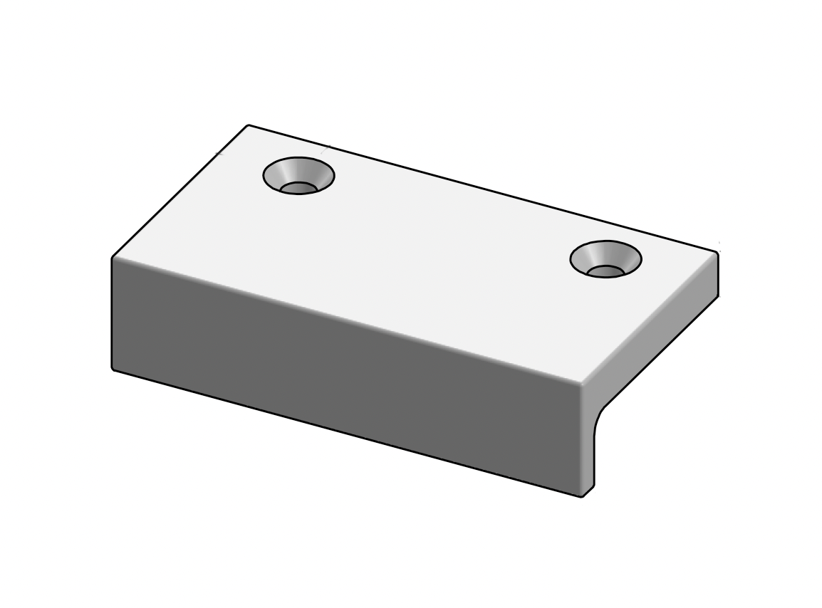 CK-500 Edge Mount Pull | Sun Valley Bronze Hardware