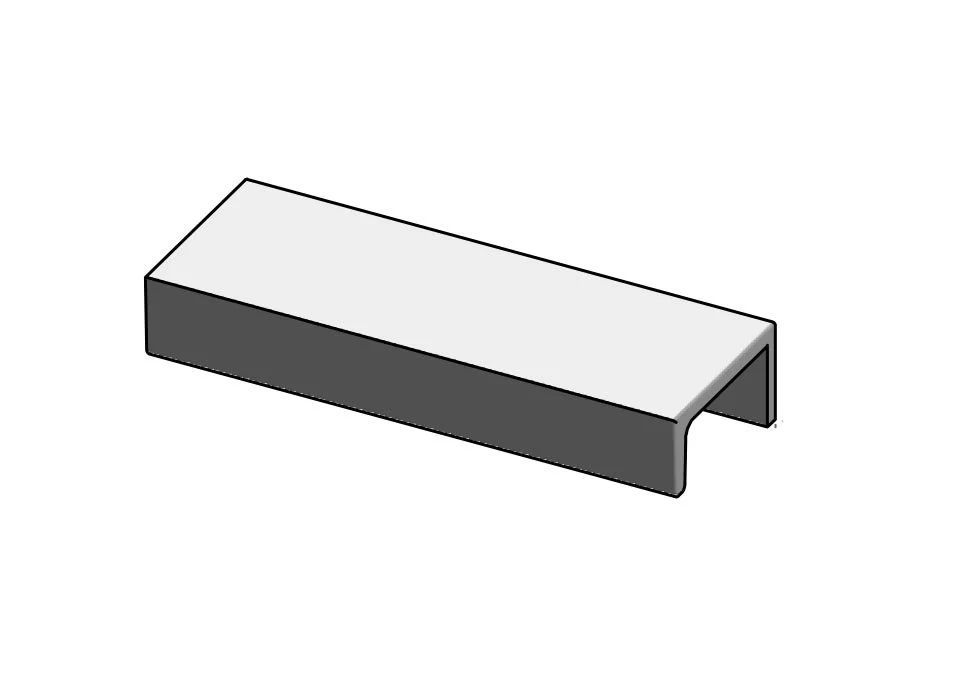 CK-501R Rolled Edge Mount Cabinet Pull | Sun Valley Bronze Hardware