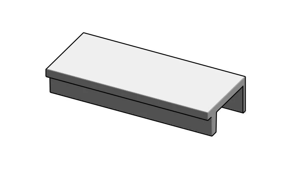 CK-501R Rolled Edge Mount Cabinet Pull | Sun Valley Bronze Hardware