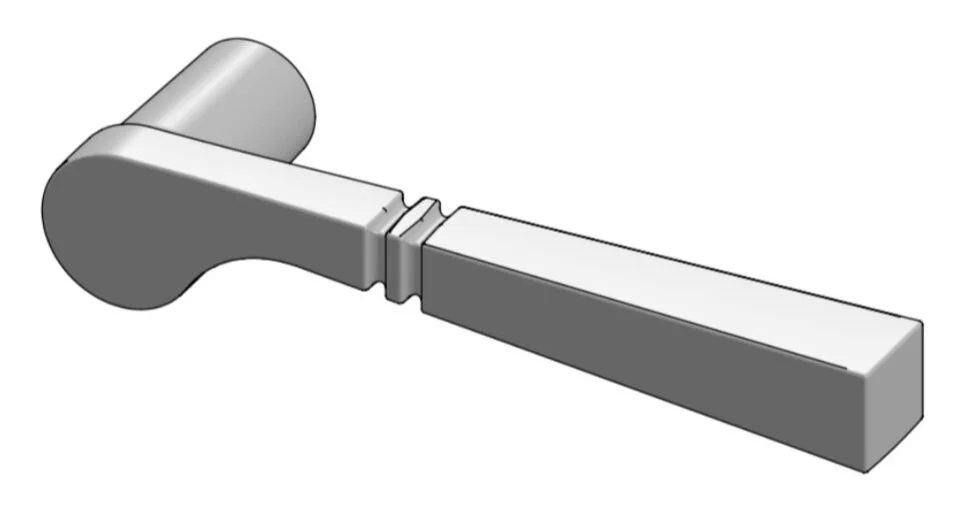 L-W201 Tube Wood Handle Lever | Sun Valley Bronze Hardware