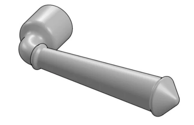 L-W201 Tube Wood Handle Lever | Sun Valley Bronze Hardware