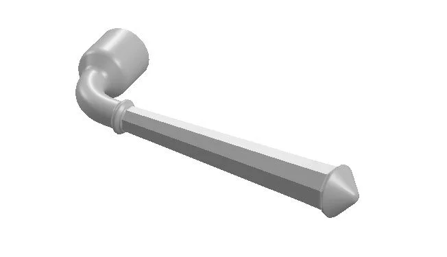 L-W201 Tube Wood Handle Lever | Sun Valley Bronze Hardware