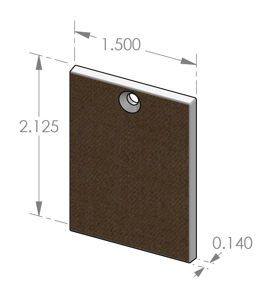 KC-2200 Burlap Key Cover | Sun Valley Bronze Hardware