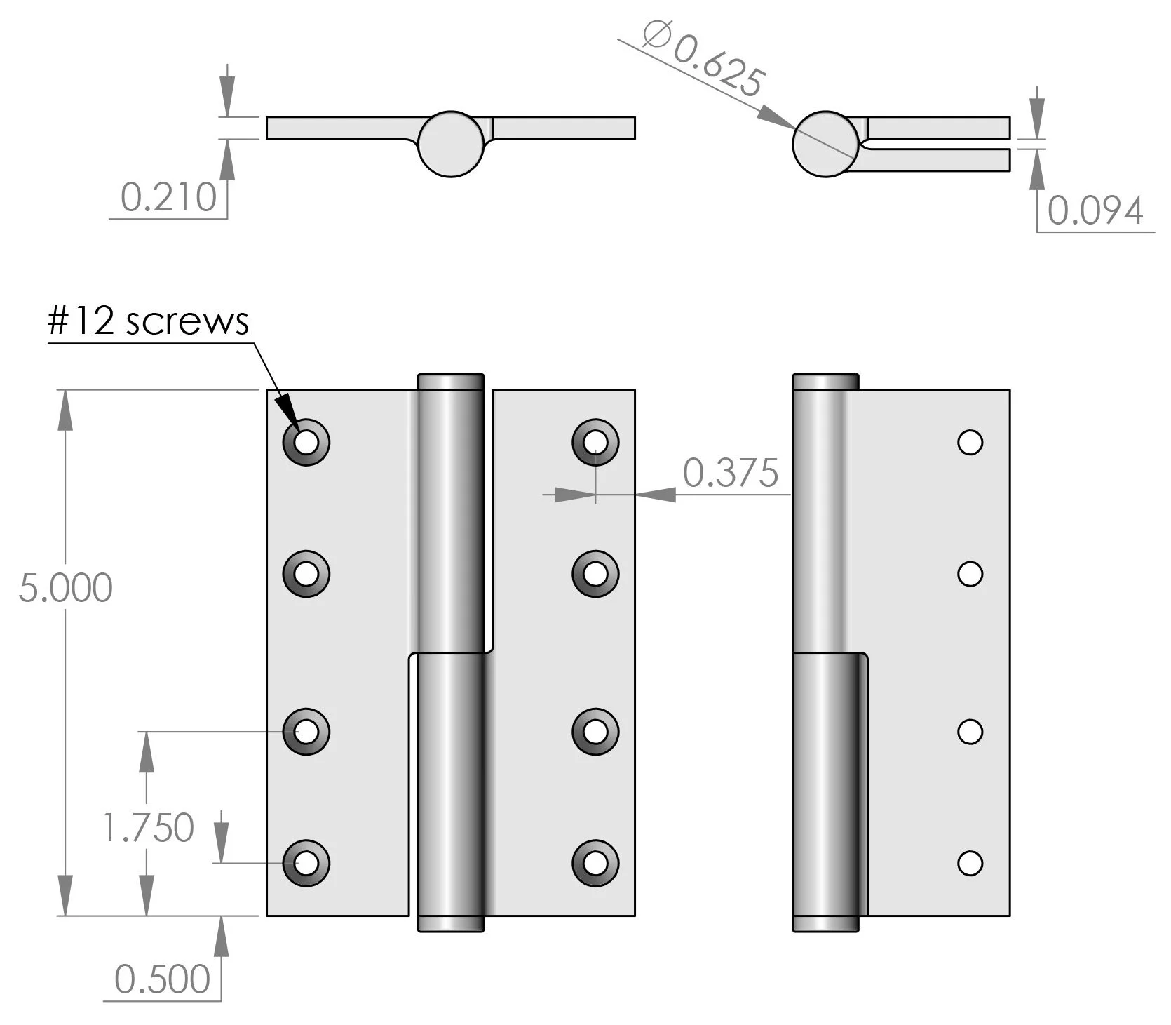 BH-5035 Door Hinge | Sun Valley Bronze Hardware