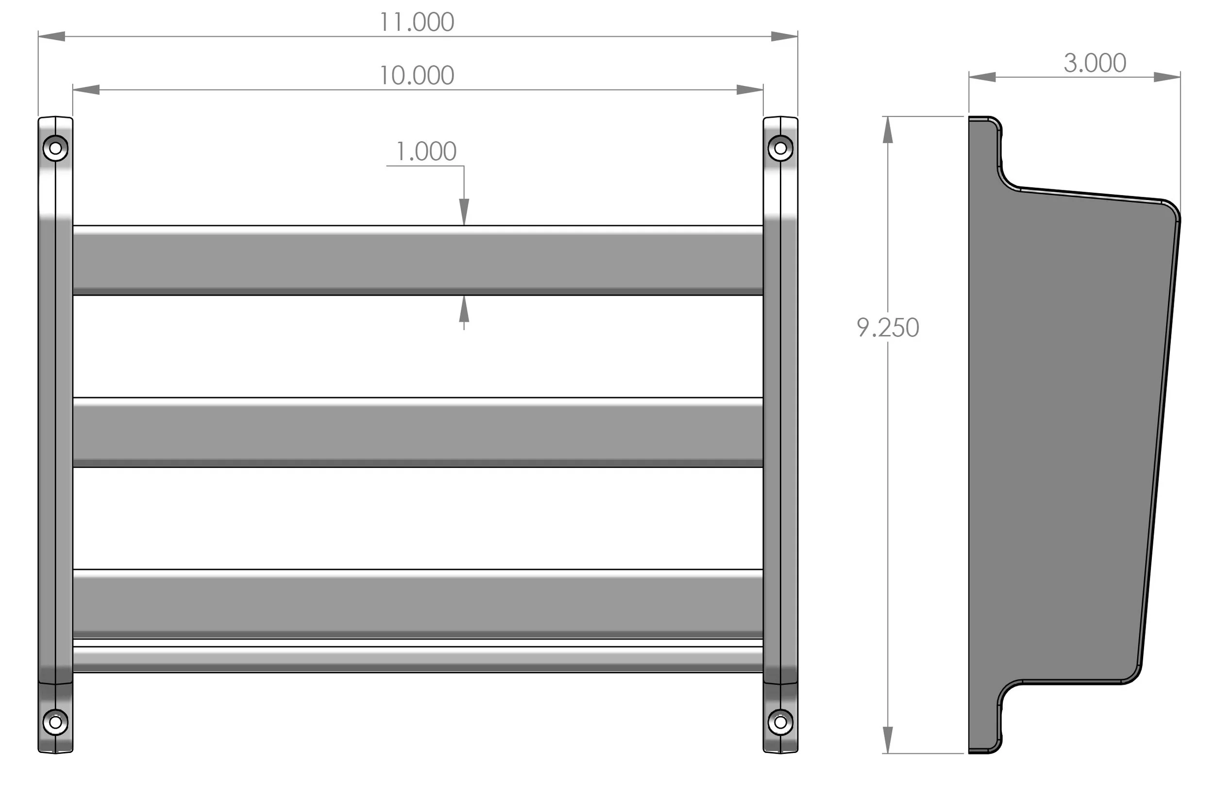 BR-100 Brochure Rack with Mahogany Wood Inserts | Sun Valley Bronze ...