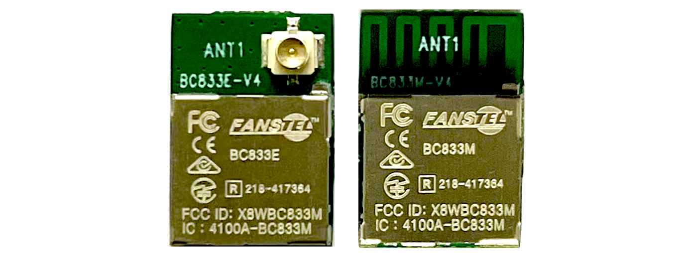 BC833M, BC833E, nRF52833 Bluetooth 5.1 module — Fanstel