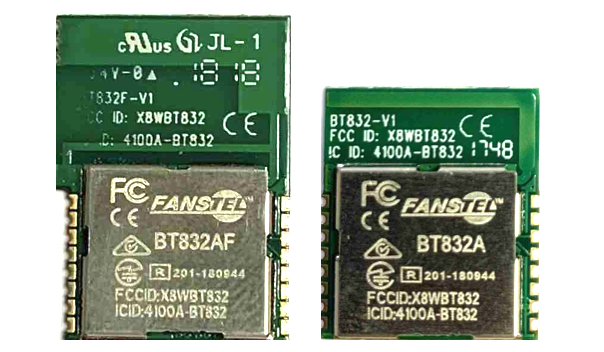 BT832A, BT832AF nRF52810 Bluetooth 5 module — Fanstel