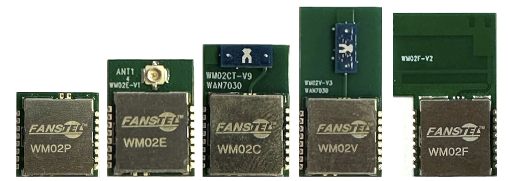 WM02C, WM02E, Nordic nRF7002 WiFi 6 mModules — Fanstel