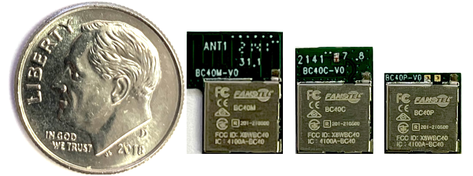 nRF5340 BLE 5.2 compact modules, BC40C, BC40M, BC40P — Fanstel