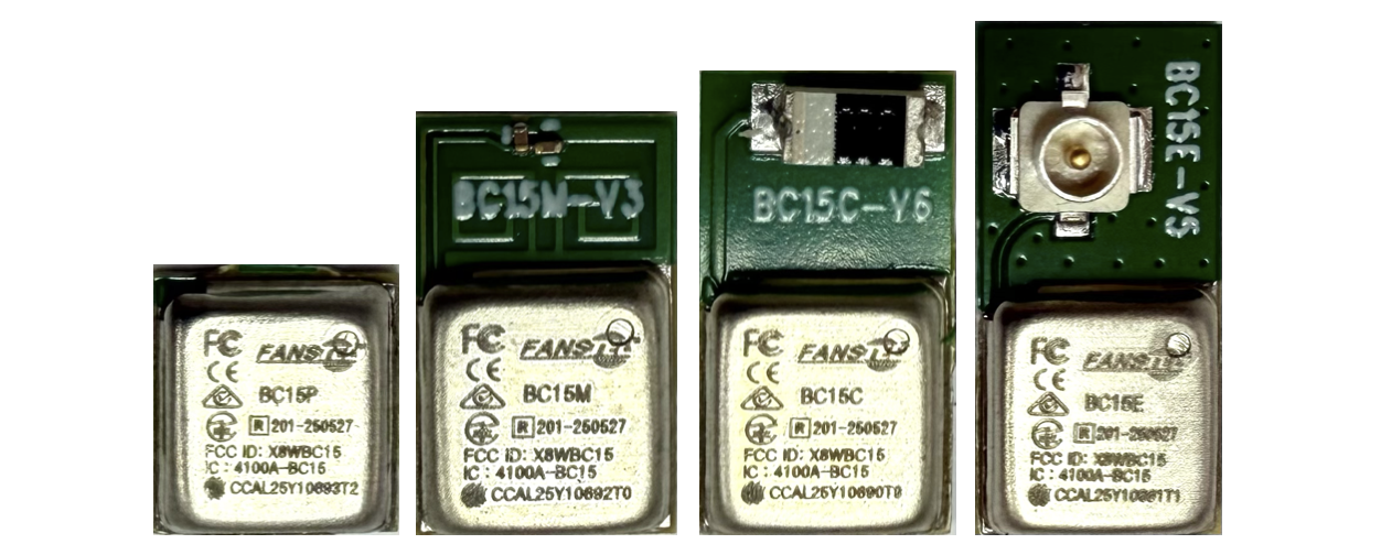 BC15C,BC15M,BC15P nRF54L15 CompactBluetooth 6.0 modules — Fanstel