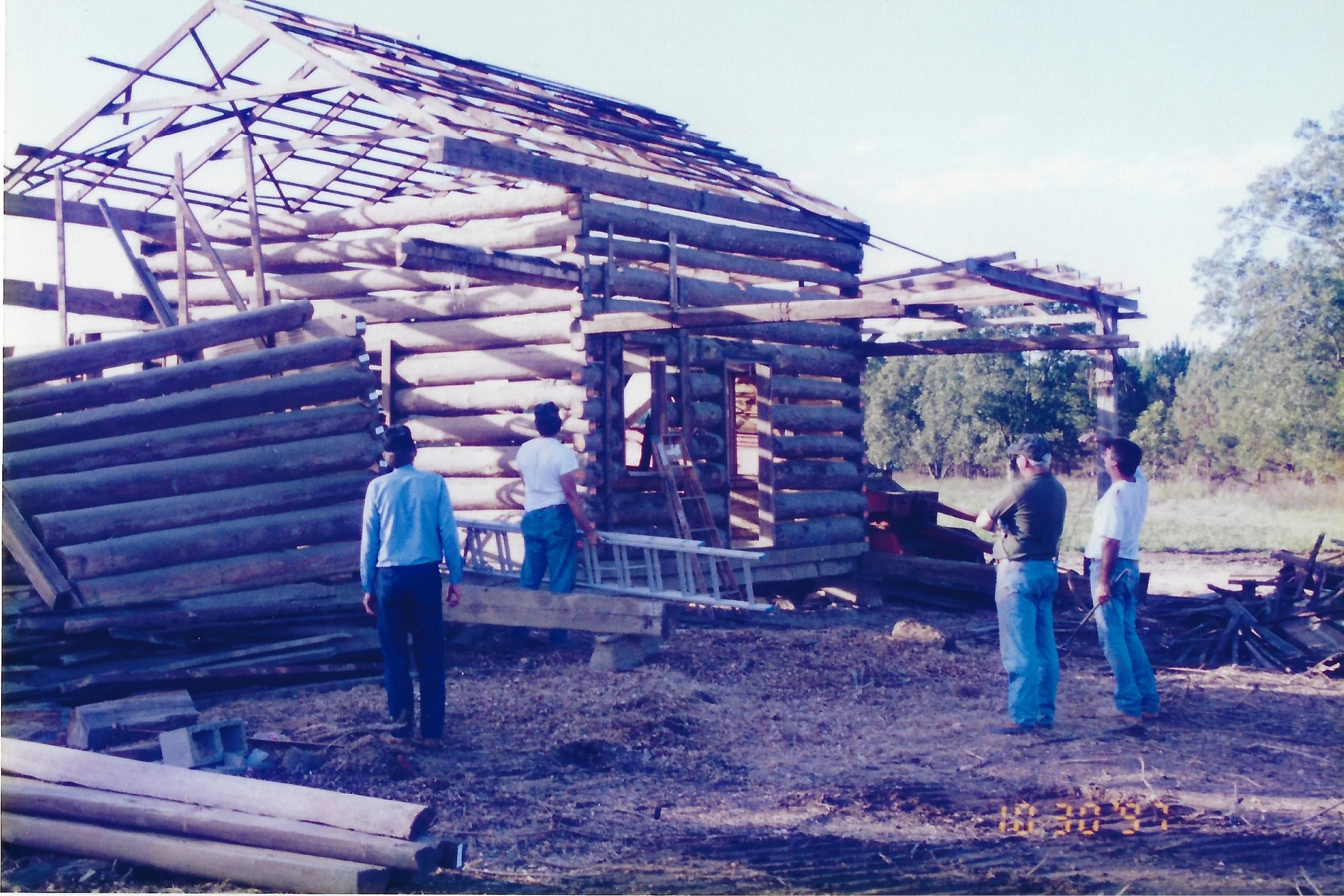 The Log Cabin History — Harrison Woodlands