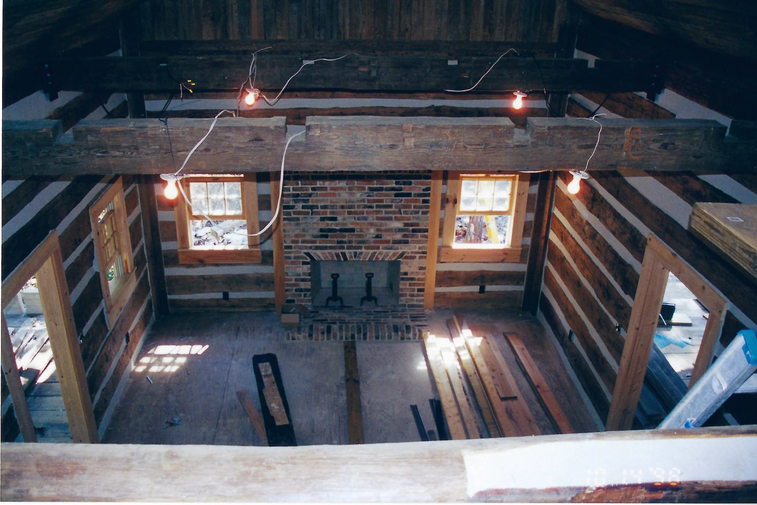 The Log Cabin History — Harrison Woodlands
