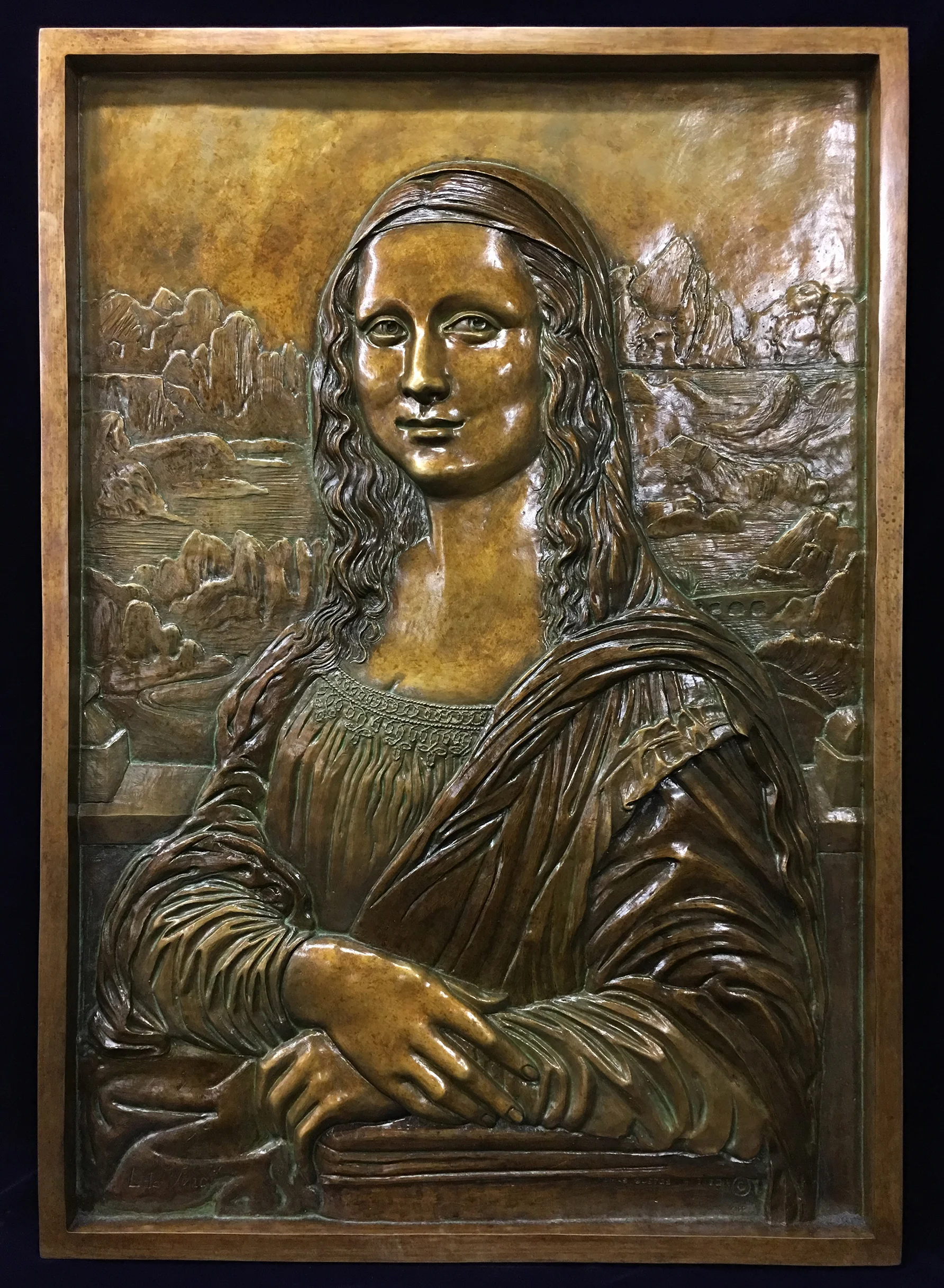 Mona Lisa Relief by Tomas Bustos — Hefestus Fine Arts