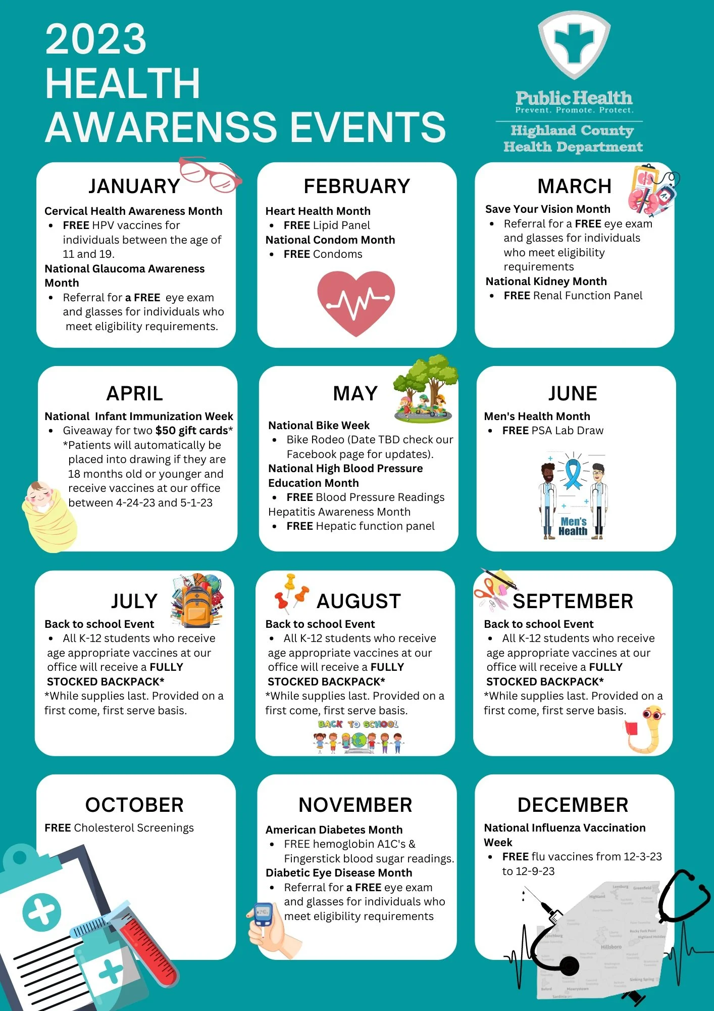 Health Awareness Events — Highland County Health Department