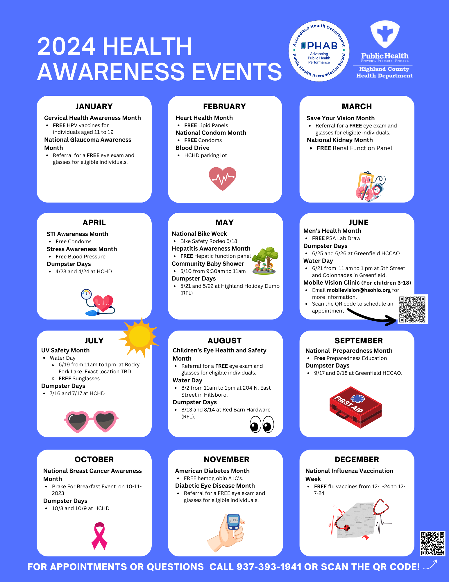 Health Awareness Events — Highland County Health Department