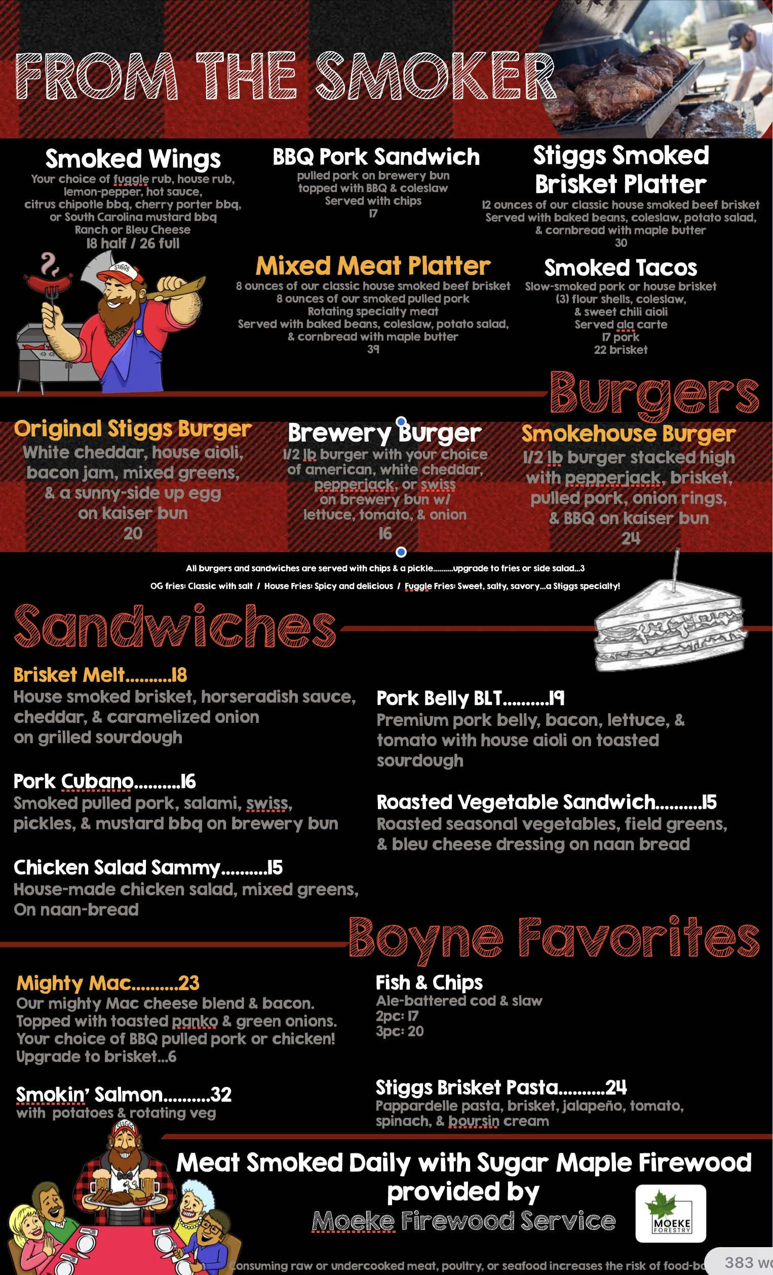 Menu — Stiggs Brewery & Kitchen