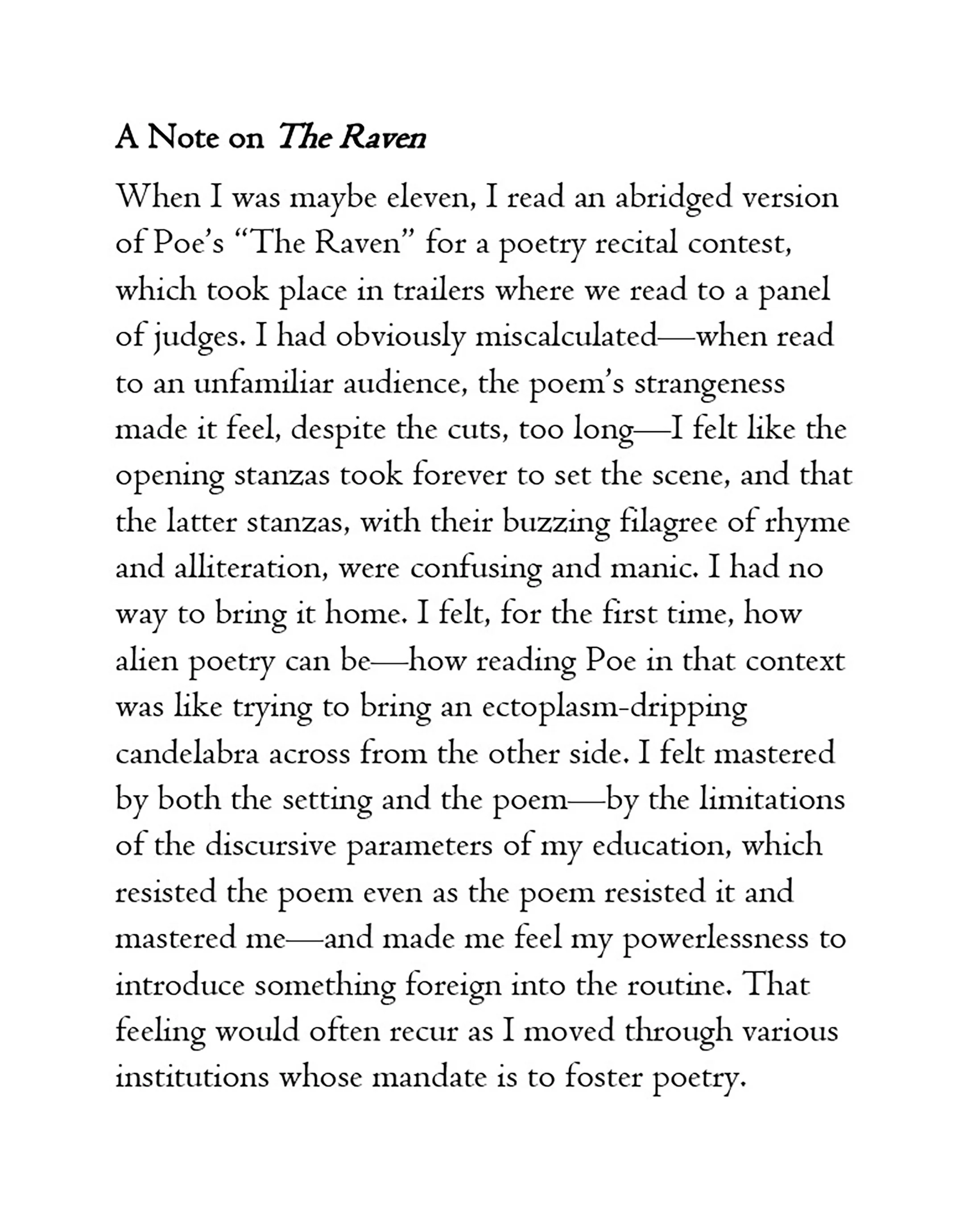 The Raven [2022] — Robert Fernandez