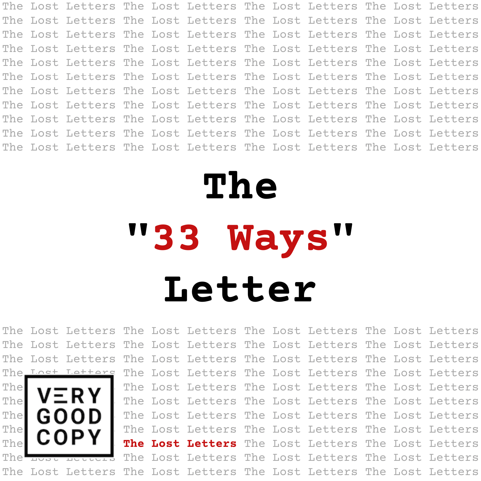 The "33 Ways" Letter — VeryGoodCopy - Copywriting & Content Marketing