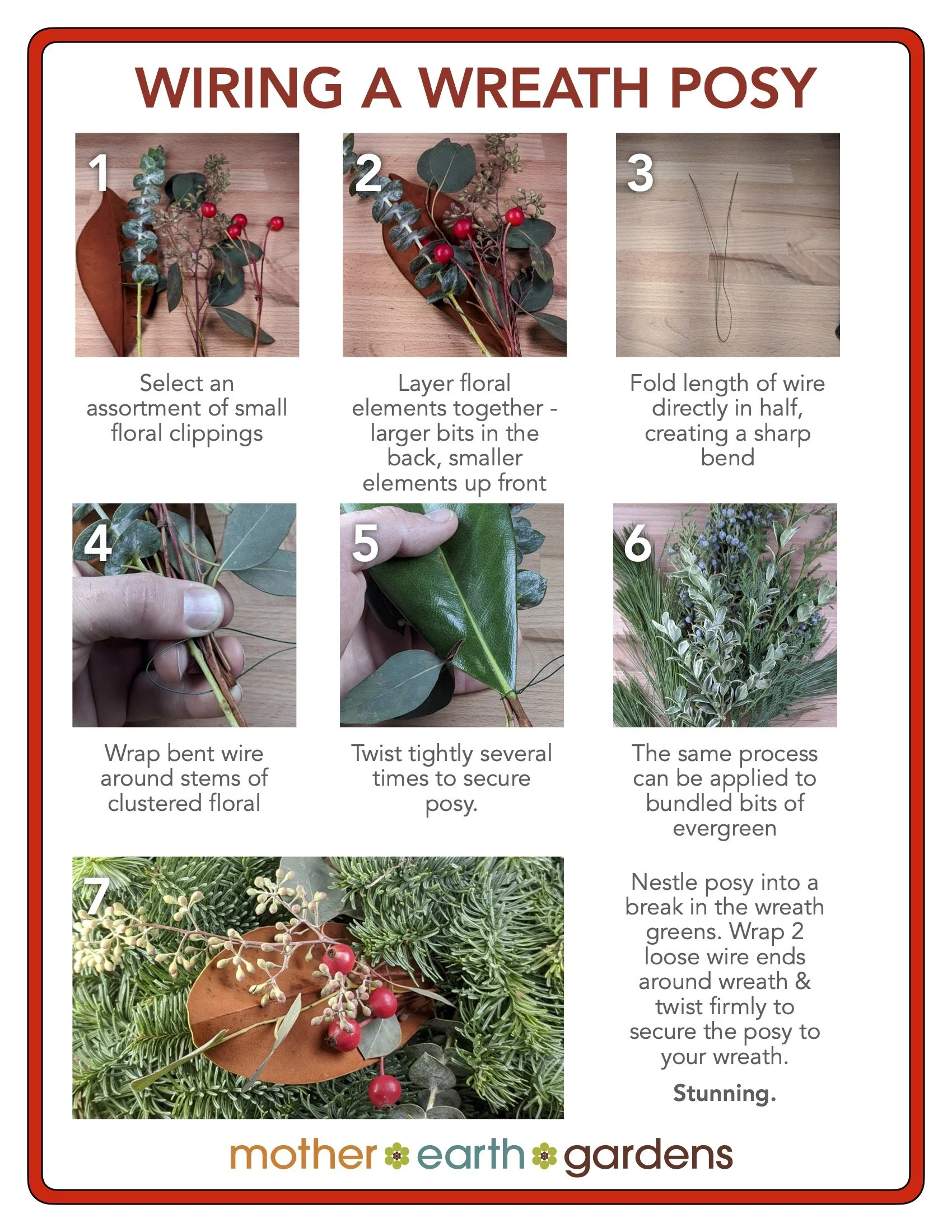 Wire A Posy — Mother Earth Gardens