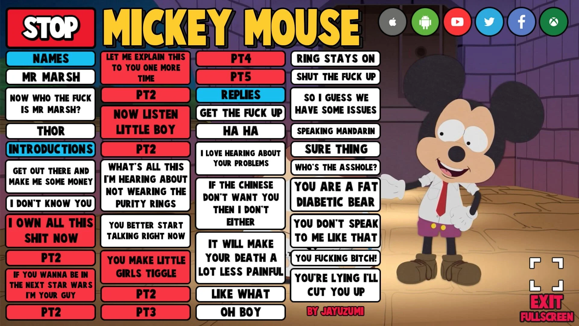 MICKEY MOUSE ADDED — Find your perfect soundboard - Memes, cartoons and ...