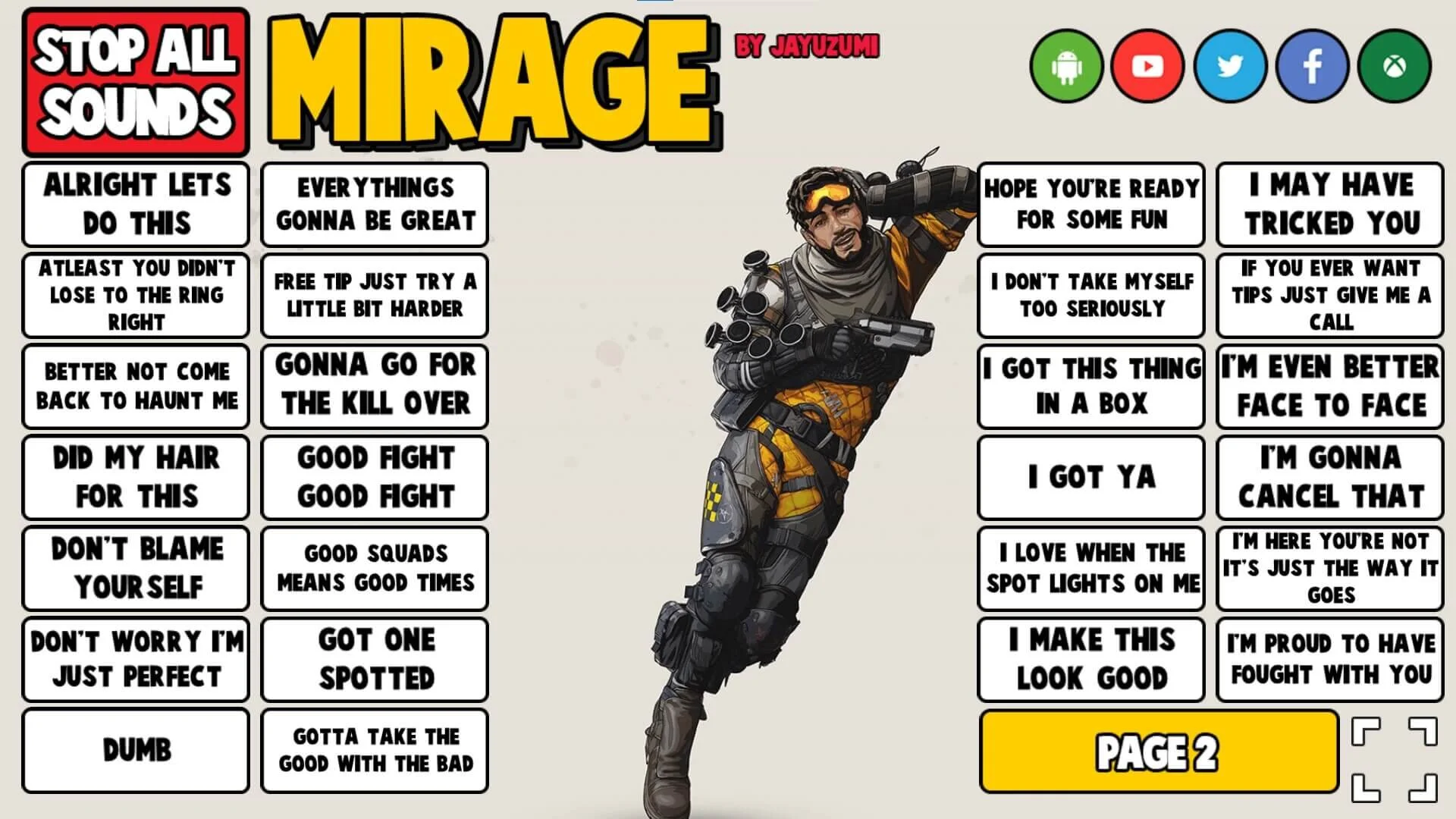 MIRAGE ADDED — Find your perfect soundboard - Memes, cartoons and ...