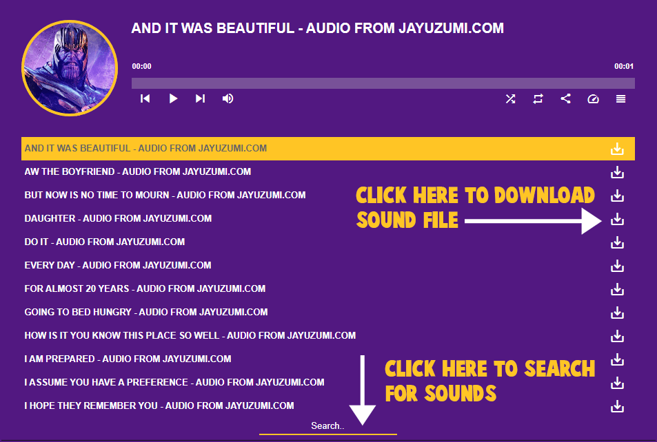 How to download sounds