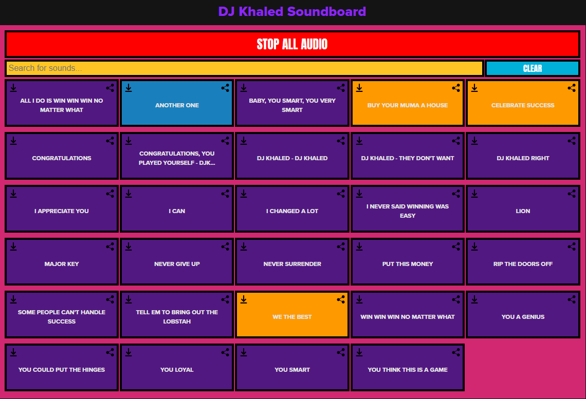 DJ Khaled added — Find your perfect soundboard - Memes, cartoons and ...