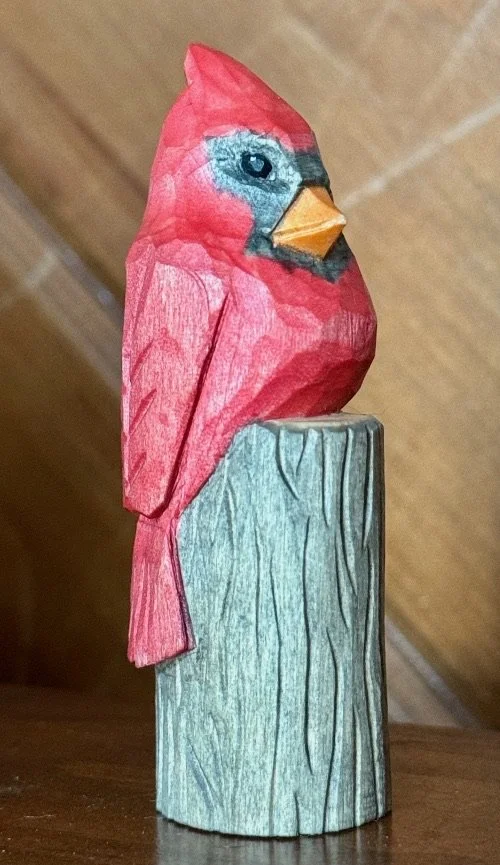 Project #41 - Cardinal in the Small — The Weekend Whittler