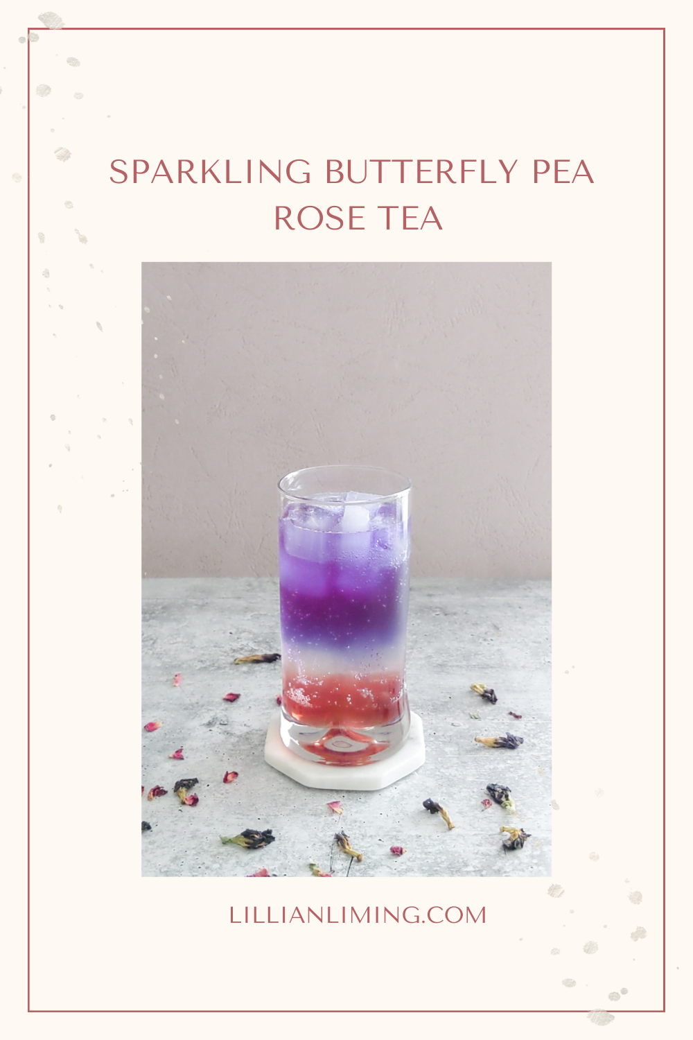 Sparkling Butterfly Pea Rose Tea — Lillian Liming