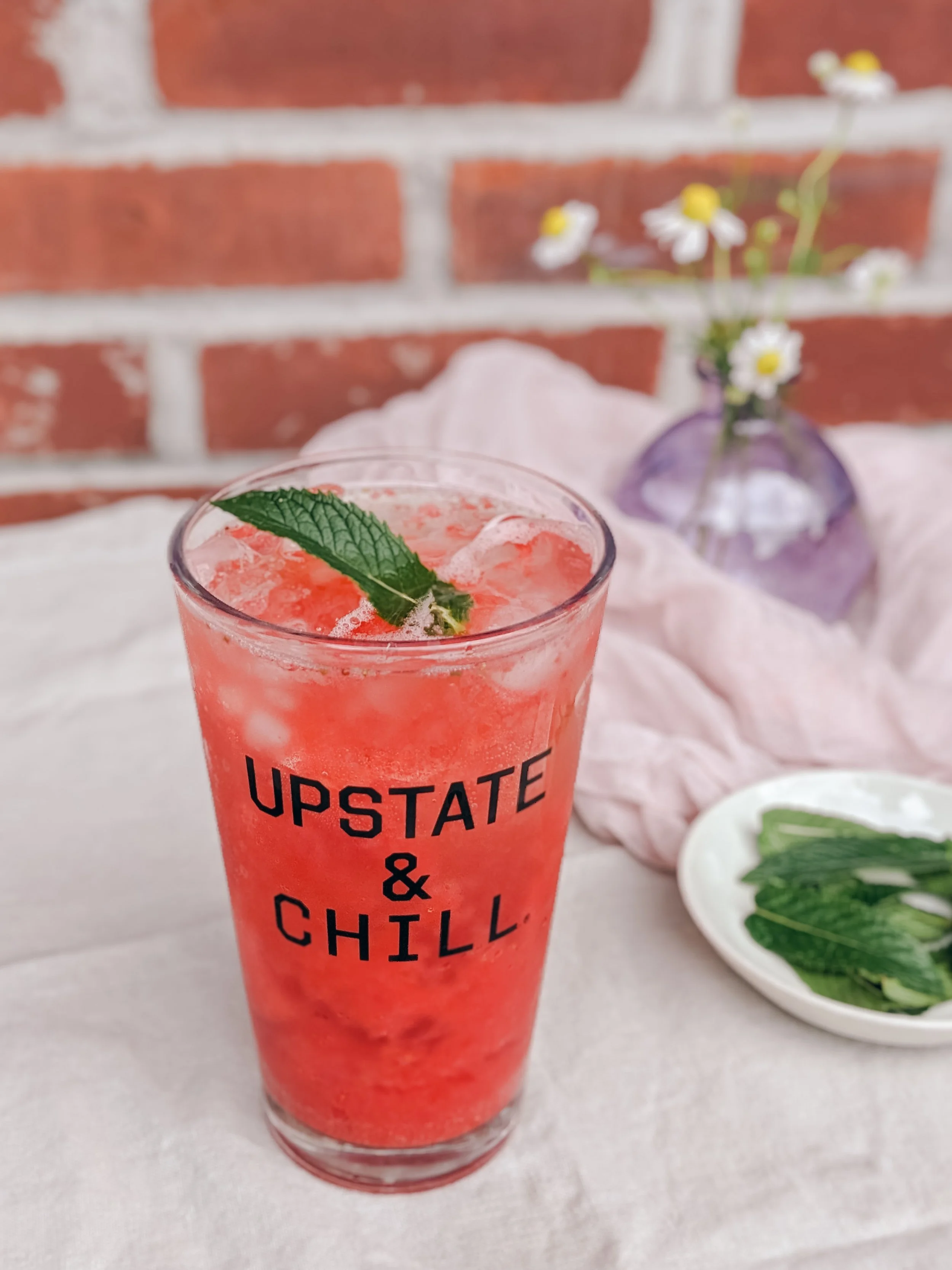 Sparkling Strawberry Chamomile Iced Tea — Lillian Liming
