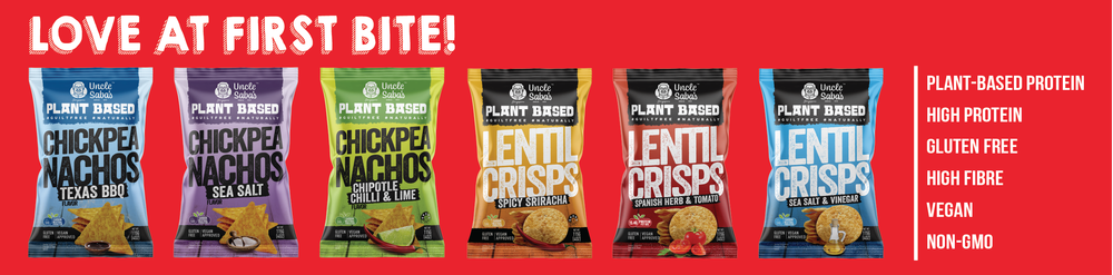 Plant Based — Uncle Saba's | Lentil & Chickpea Chips and Poppadoms