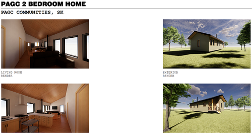 Architectural drawings for new construction of homes in First Nations ...