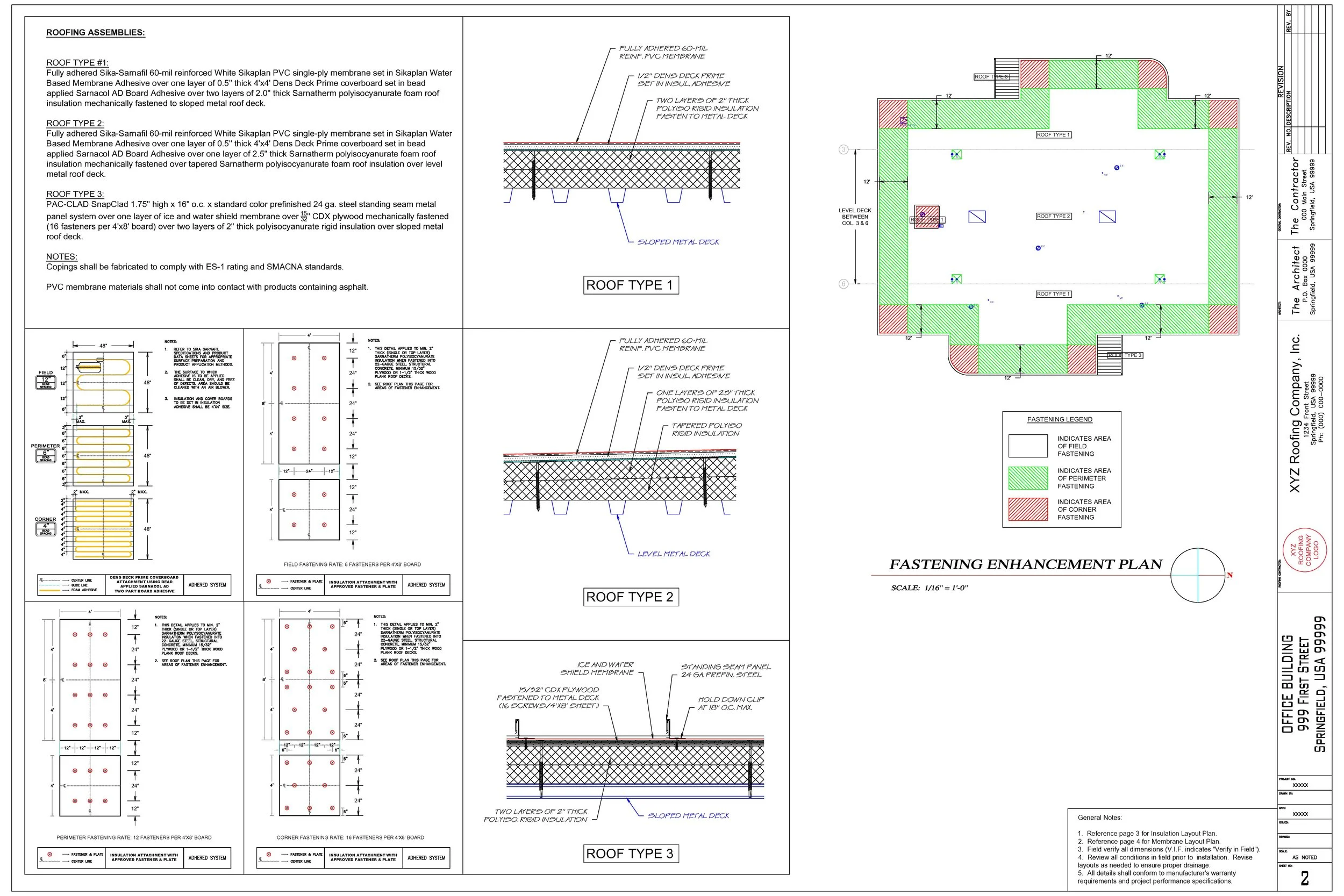 SAMPLE DRAWINGS — Commercial Roofing Shop Drawings