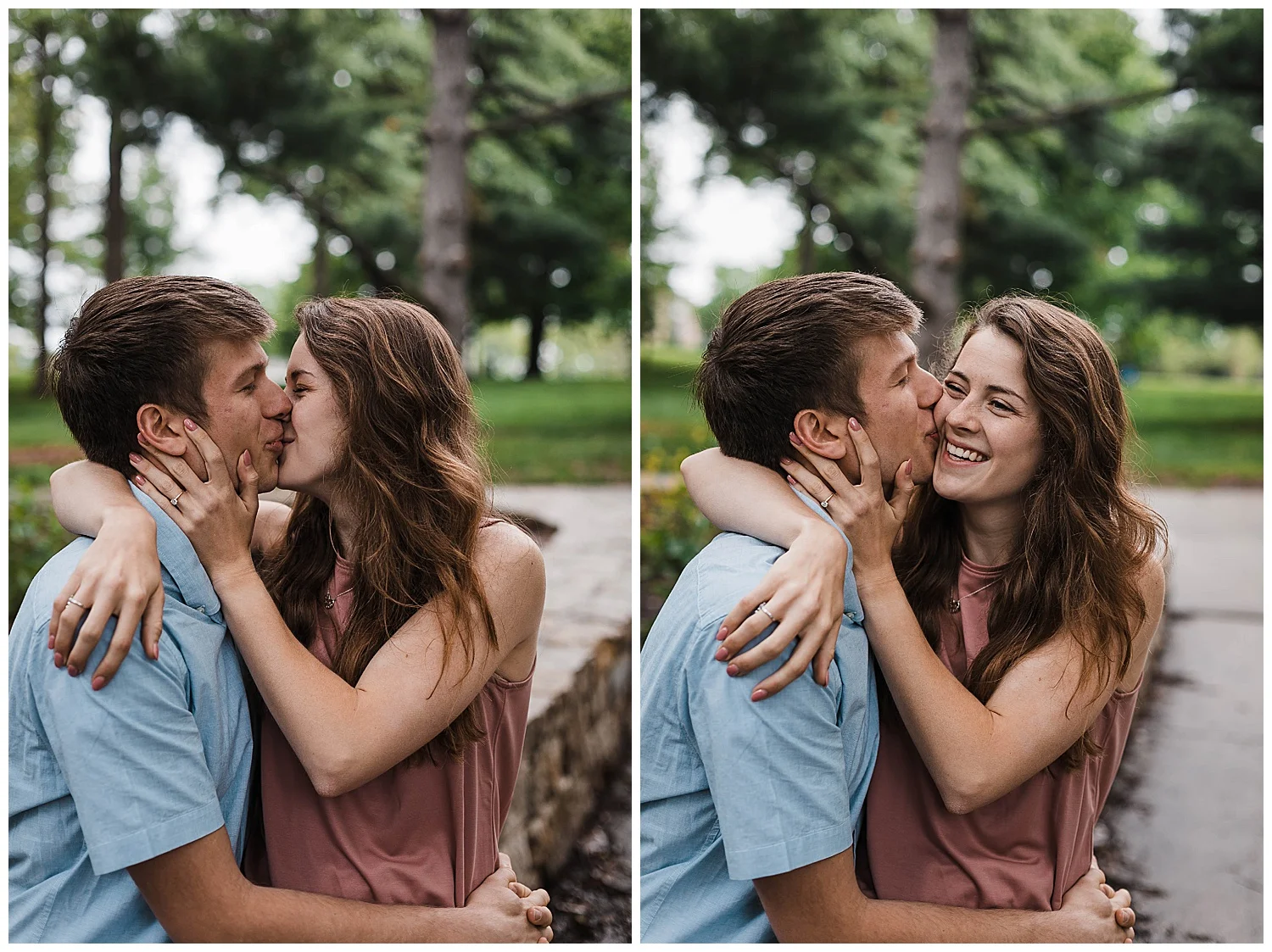 Caitlyn + Alex | Rainy Spring Engagement Session | Kansas City Kansas/Missouri — Minnesota ...