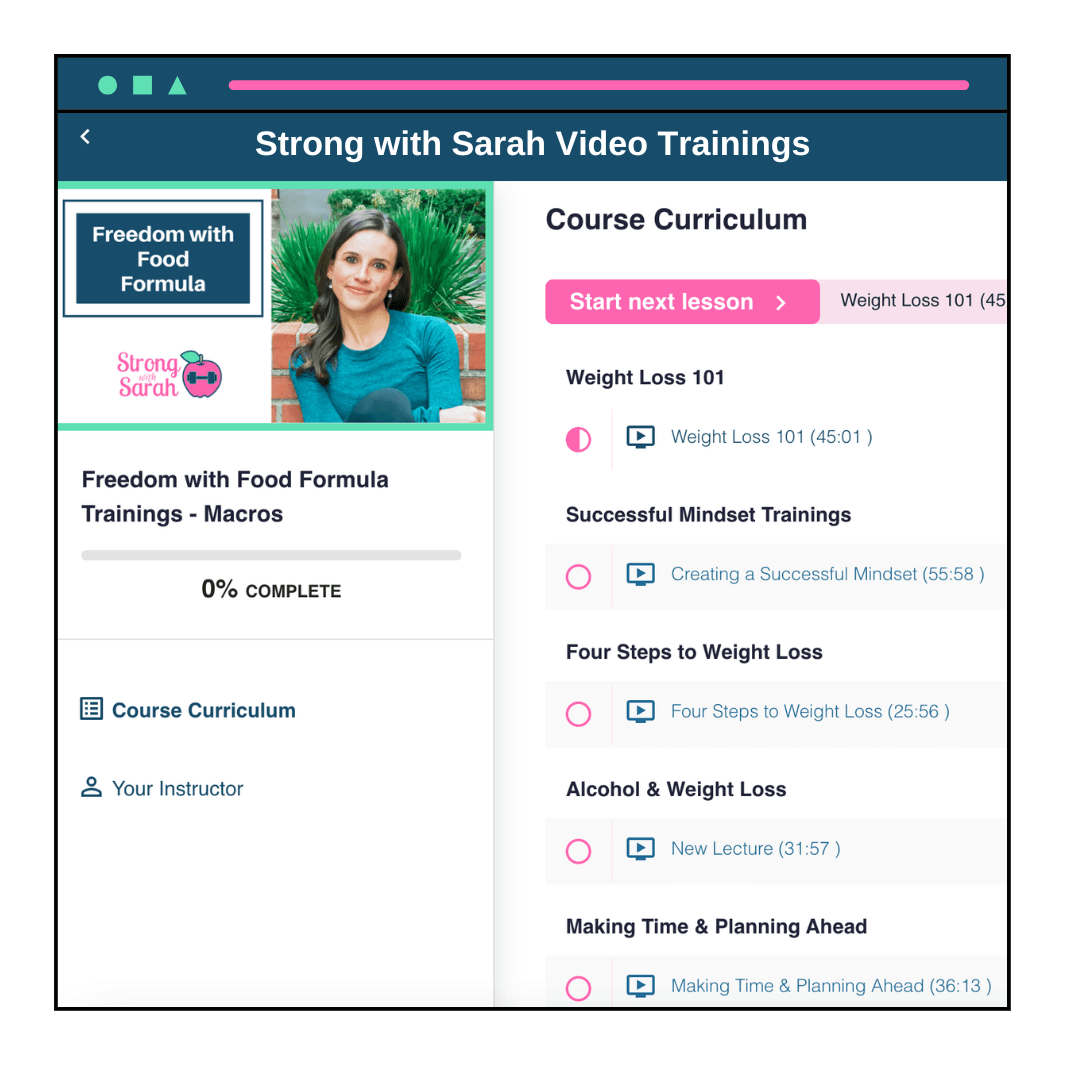 Online Weight Loss Coaching | Effective | Strong with Sarah