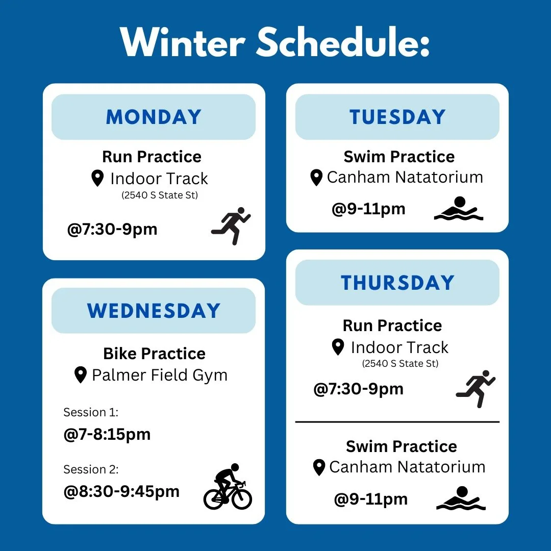 Workout Schedule — Michigan Triathlon club